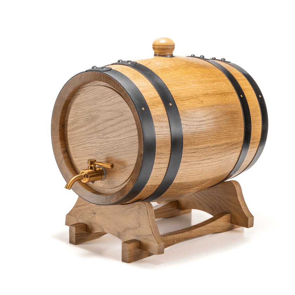 Elevate Your Spirits: 5L American Oak Barrel with Metal Spigot ...
