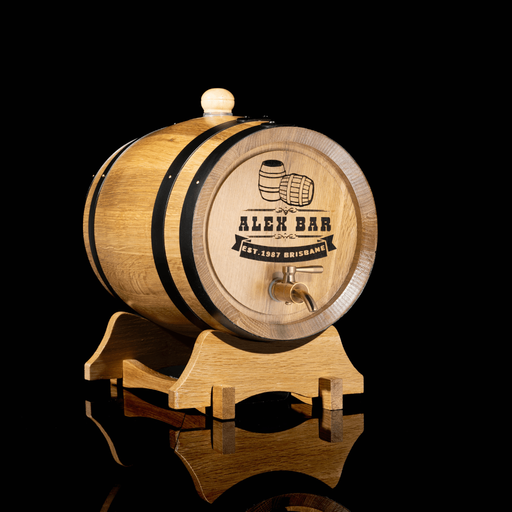 Personalized American Oak Barrel for Aging Whiskey, Wine & Beer