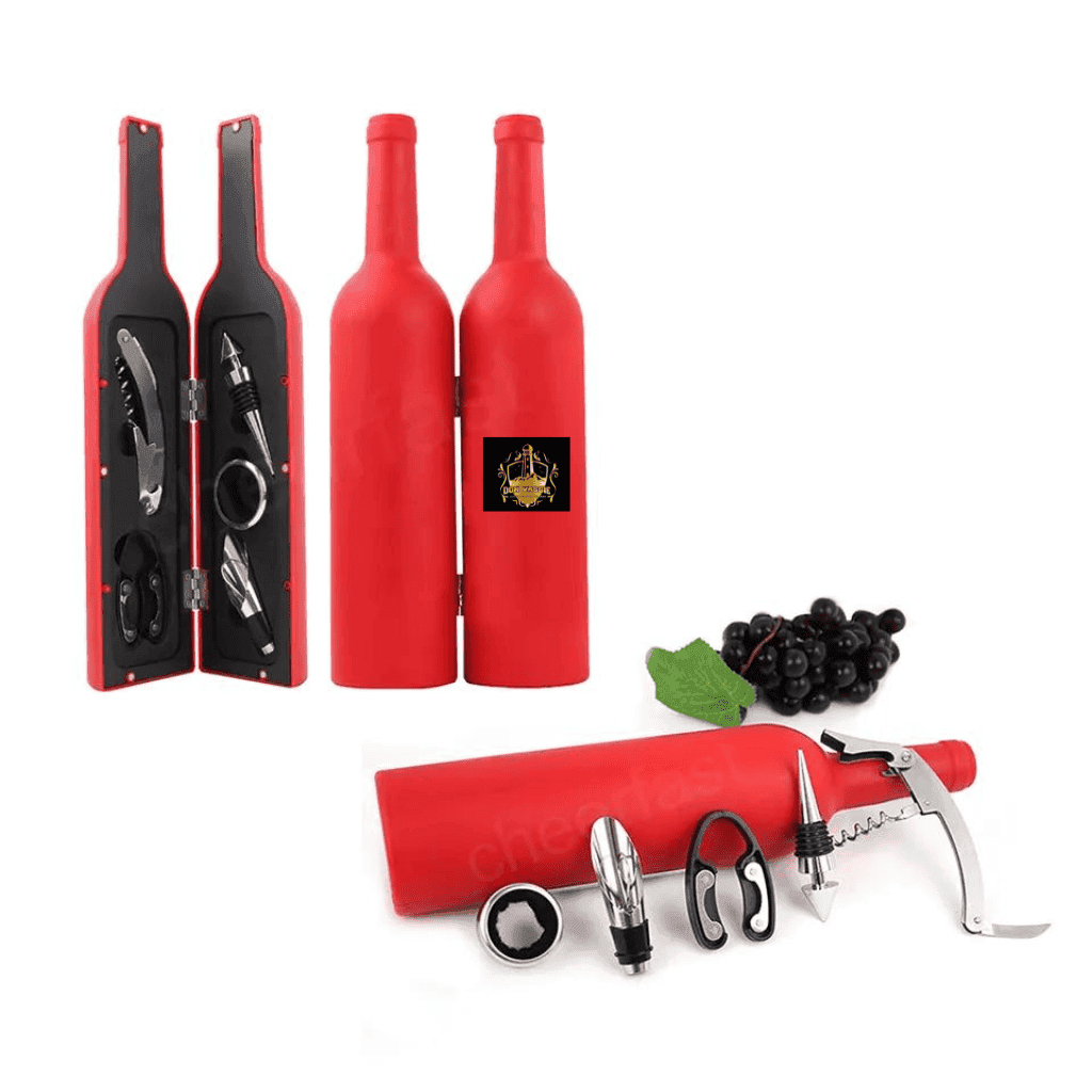 Don Vassie 5 Wine Accessories Set with Luxury Wine Opener