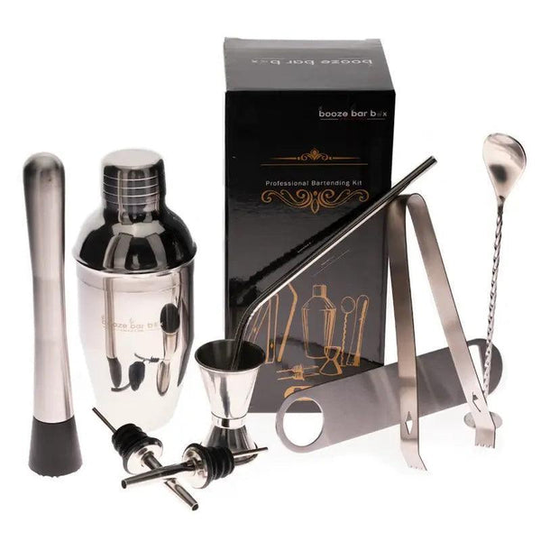 Complete Bartender Tool Kit - 10-Piece Stainless Steel Set